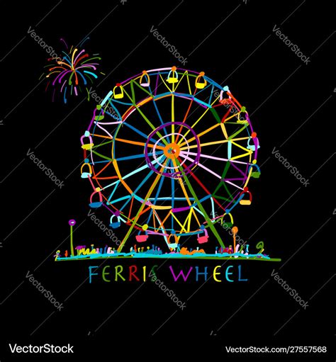Ferris Wheel Illustration