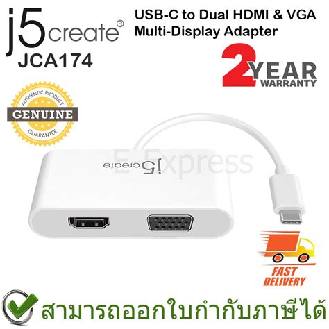J Create Jca Usb C To Dual Hdmi Vga Multi Display Adapter Hdmi Vga