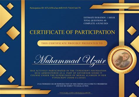 Muhammad Uzair On Linkedin Mehakalamgir Mehakalamgir Typescript Certificate Achievement