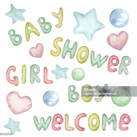 편지 큐브 거품과 풍선 별과 하트의 손으로 그린 그림입니다 신생아 파티 생일 파티 엽서 랩 핑 선물에 그려 줍니다 0명에 대한 스톡 벡터 아트 및 기타 이미지 Istock