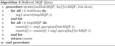 buffered mqf query algorithm query algorithm for retrieving counts for