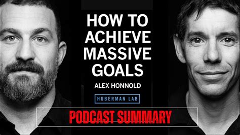 How Alex Honnold Achieves Big Goals Training For Climbing By Eric Hörst