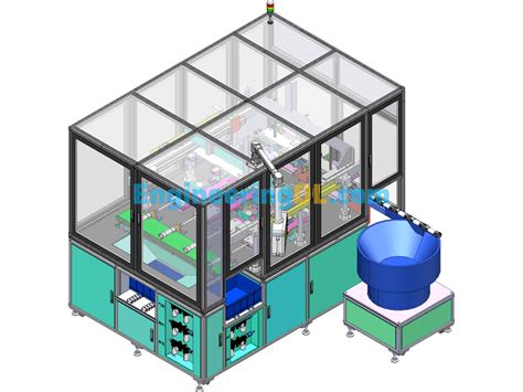 Automatic Loading And Unloading Non Standard Airtight Inspection Machine Solidworks 3d Exported