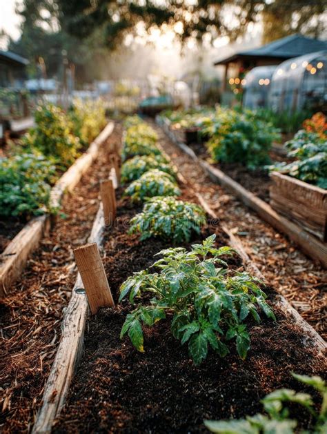 Community Garden Row Stock Illustrations 622 Community Garden Row