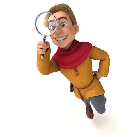 중세 역사적 인물의 일러스트 프리미엄 사진