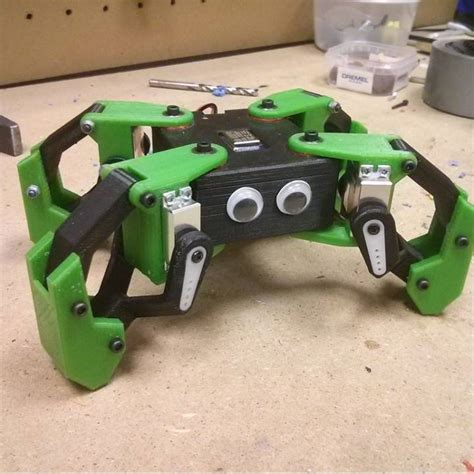3d Printable Kame 8dof Small Quadruped Robot By Bq 3d
