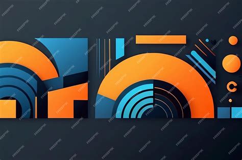 Premium Photo Abstract Geometric Graphic Element Vector