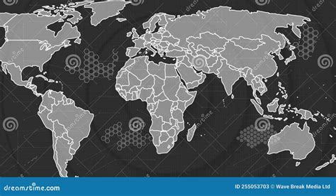 Animation Of Data Processing And Connections Over World Map Stock Video Video Of Global