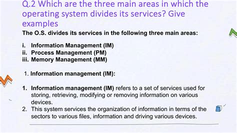 Hsc Computer Science Paper Chap OperatingSystem Pdf Operating Systems Computer