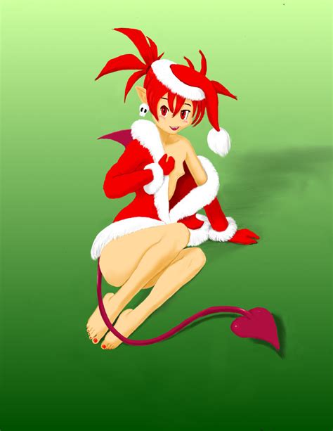 Rule 34 Aicara Christmas Demon Disgaea Etna Female Humanoid Solo