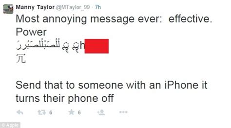 How To Stop Apple S Text Bug Crashing Your IPhone Daily Mail Online