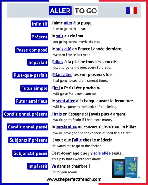 The Perfect The Conjugation Of Aller In French To Go Free Pdf 🇫🇷📝