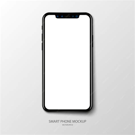 Premium Vector Smartphone Application Screen Mockup On Grey Baclground