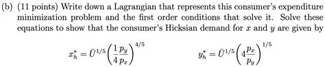 solved 2 a consumer has a utility function over two goods x
