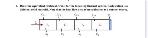 Solved Draw The Equivalent Electrical Circuit For The Chegg Com