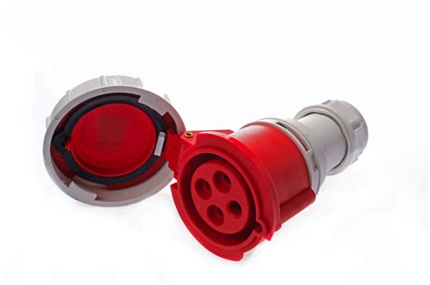 792722 Plug Cee Female Ac380v Red 4p 16amp 6h Ip67