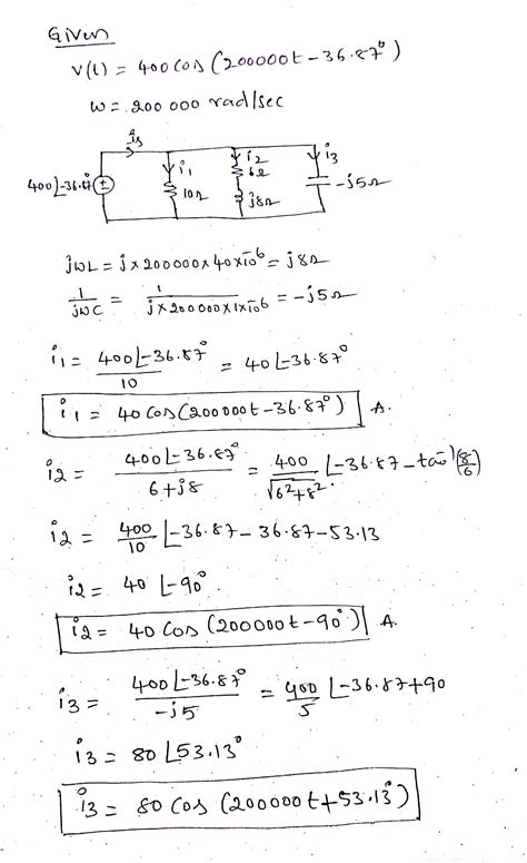 Solved Typed Solution Preferred 3 For The Circuit Given On The
