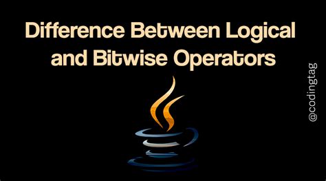 difference between logical and bitwise operators