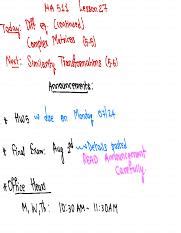 Understanding Matrices and Similarity Transformations for | Course Hero