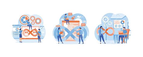premium vector programmers practice development and software