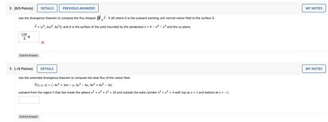 solved use the divergence theorem to compute the flux