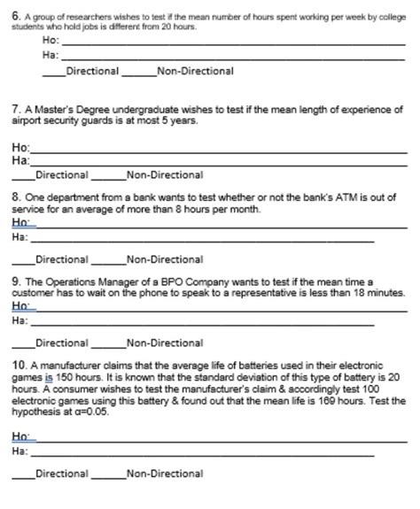 Solved In Each Of The Following Formulate The Ho And Ha