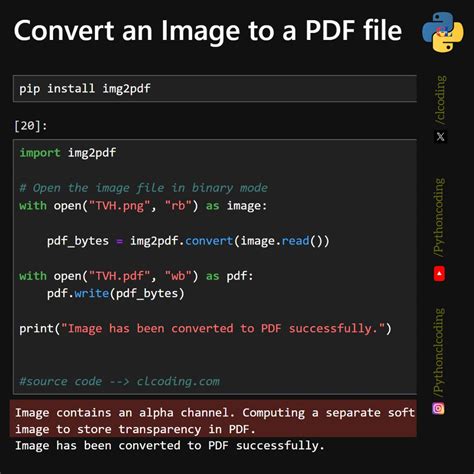 Python Coding On Linkedin Convert An Image To A Pdf File Lnkd