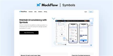 Mockflow Wireframepro Features Draw Wireframes Faster With Symbols