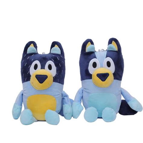 cm 만화 애니메이션 Bluey Doggy Pupets 플러시 장난감 액션 피규어 소프트 플러시 인형 인형 어린이 생일 크리스마스 선물 박제 동물 견면 벨벳