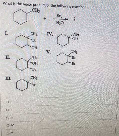 Answered: What is the major product of the… | bartleby