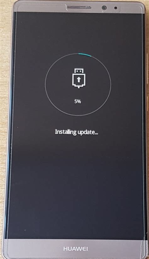 Huawei Mate S Flashing In Upgrade Mode