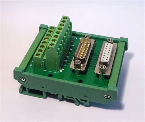 Db15 D Sub Adapters Din Rail Mounting