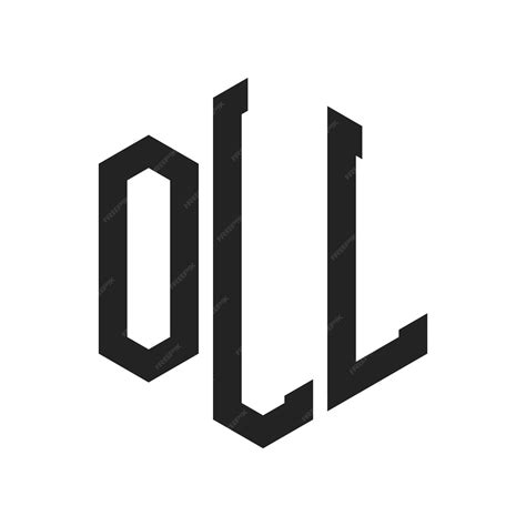 Premium Vector Oll Logo Design Initial Letter Oll Monogram Logo Using Hexagon Shape