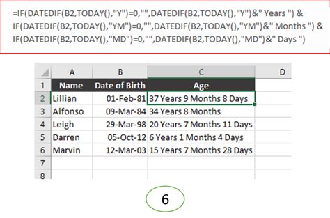 Calculate Age In Excel With Datedif Function By Md Kowser Gazi Excel Fx Medium