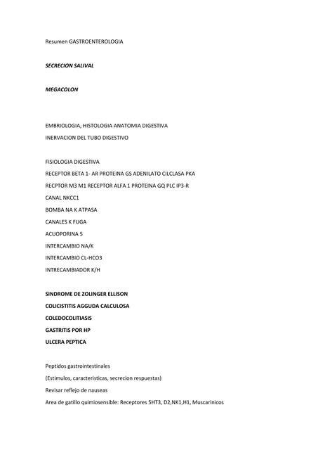 Resumen GastroenterologÍa Mako Suarez Udocz