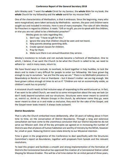 Conference Report Template Report Template Agenda Template Conference Planning