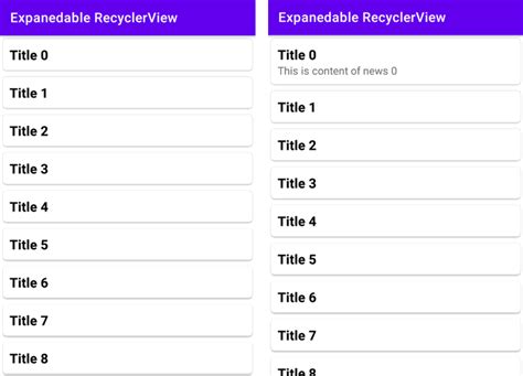 expandable recyclerview trong android kotlin ai design thiết kế