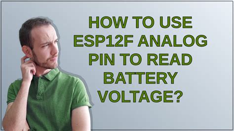 Arduino How To Use ESP12F Analog Pin To Read Battery Voltage YouTube