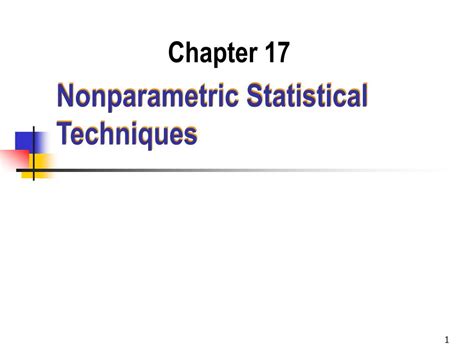 Ppt Nonparametric Statistical Techniques Powerpoint Presentation