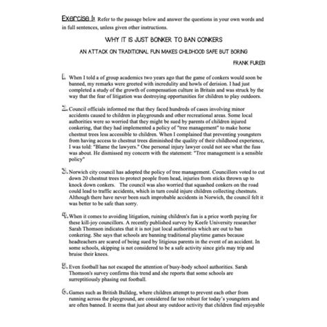 Grade 10 Comprehension Skills Booster Full Answer Guide And Activities