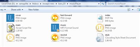 cara membuat player music neumorphism dengan javascript inwepo