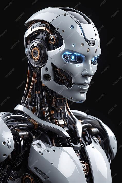 Premium Photo 3d Rendering Artificial Intelligence Robot Or Cyborg Isolated On Black Background