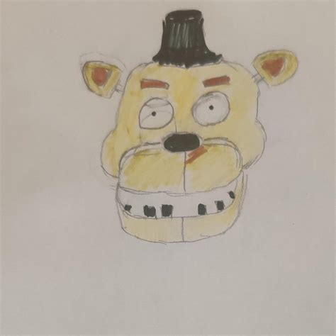 Golden Freddy Drawing By Darknessofrose On Deviantart