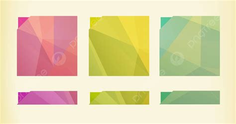 Polygon Style Templates And Buttons Template Set Web Vector Template