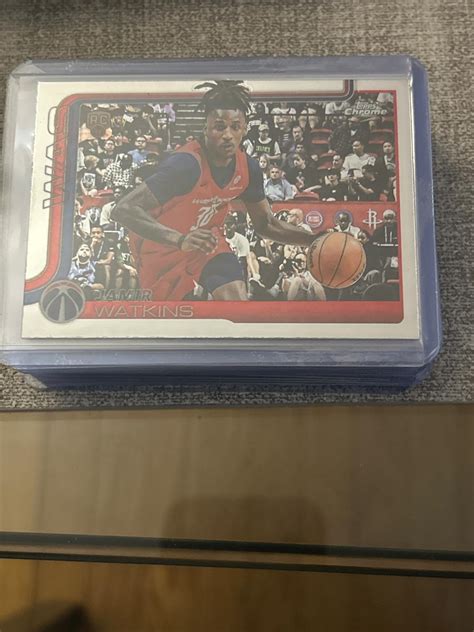 Jamir Watkins 294 Prices Rookie 2025 Topps Chrome Basketball Cards