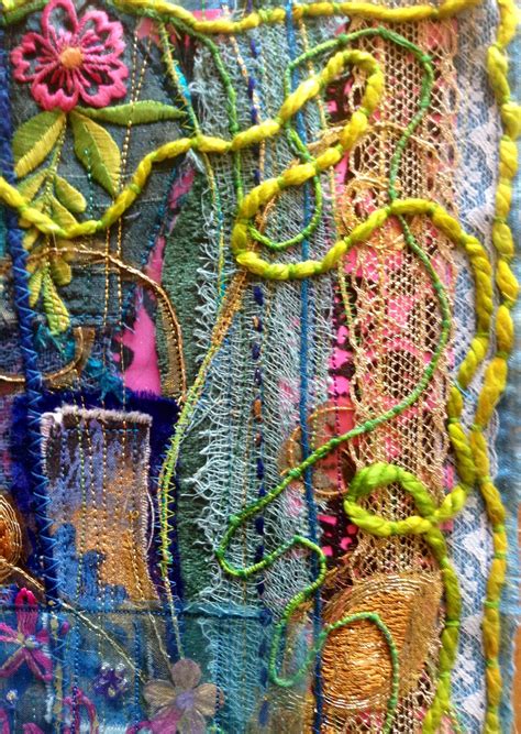 Pin By Jackie Dang On Stitchery Ideas Textile Fiber Art Fiber Art Fabric Art