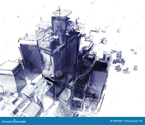 Exploding City Stock Illustration 9905680