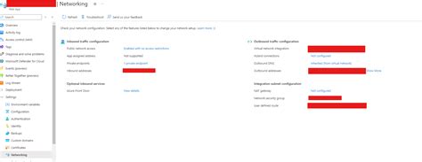 azure getting badrequest when trying to deploy web app networking