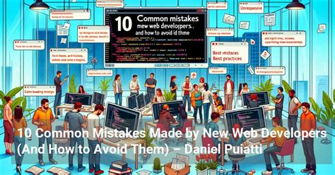 10 common mistakes made by new web developers and how to avoid them