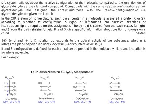 How Are The R And S Enantiomers Related To D And L Isomers In Terms Of Optical Activity